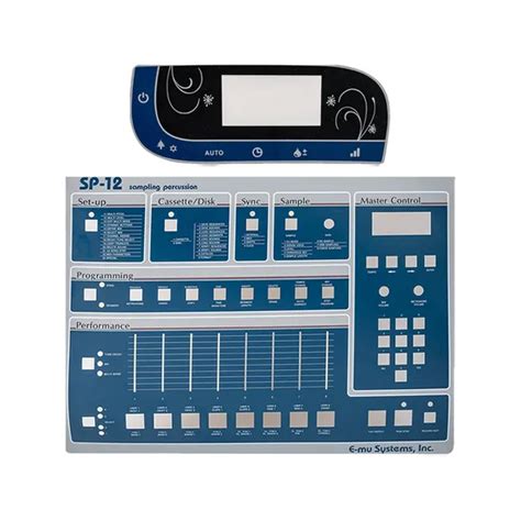 Factory Supply Labelling Window Display Polyester Control Panel Overlay Nameplate For Producing