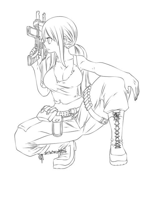 Hot Anime Girl Coloring Pages [2025]