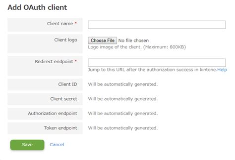 How To Add OAuth Clients Kintone Developer Program