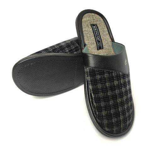 ᐉ Тапочки домашні чоловічі БЕЛСТА клітка 029 P 43 27 5 см Чорний • Краща ціна в Києві Україні