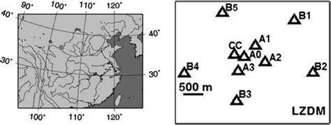 Location And Configuration Of The Small Aperture Seismic Array Lzdm
