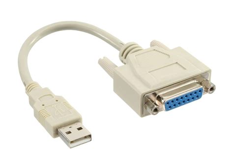 Usb A Male Naar Db15 Female Verloop Passief Voor Usb Capabele Controller Of Joystick 20cm Grijs