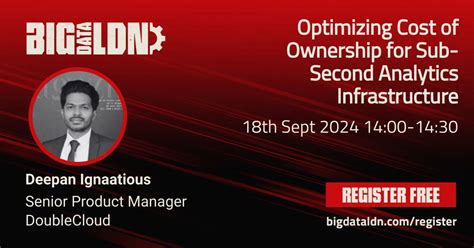 Deepan On Sub Second Analytics At Big Data Ldn Doublecloud Posted On The Topic Linkedin