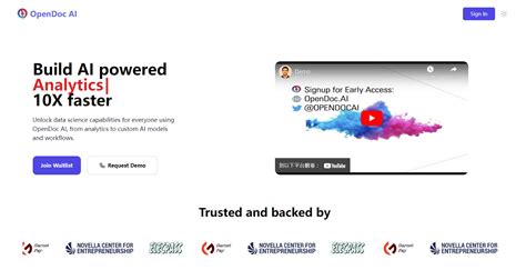 OpenDoc AI Revolutionize Productivity AI Powered Data Insights One Prompt Away Aitoolnet