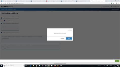 Dms 254 Notification And Alert Save Popup Not Showing Workterra Jira