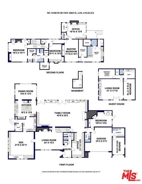 901 N Bundy Drive Selling House Floor Plans Property Listing