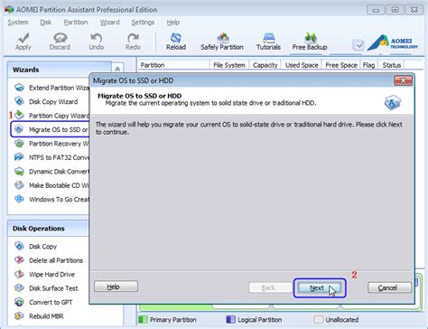 Quick Migrate System To New Storage Device With AOMEI Software