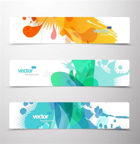 Set Of Abstract Colorful Web Headers Stock Illustration Illustration Of Badge Design 70930588