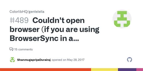 Couldnt Open Browser If You Are Using Browsersync In A Headless Environment You Might Want To