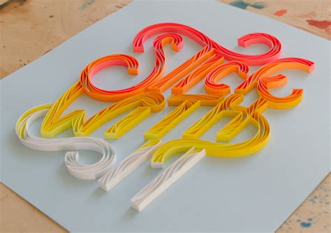 Swirling Three Dimensional Script By Designer Alia Colossal