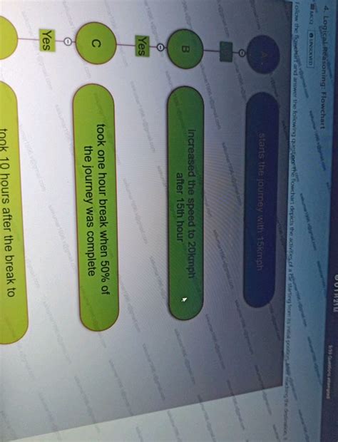 4 Logical Reasoning Flowchart Follow The Flowchart And Answer The