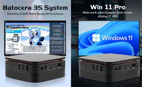 Amazon Com Mini PC With 2T Game HDD 52247 Retro Games 84 Emulator Console Retro Game Console