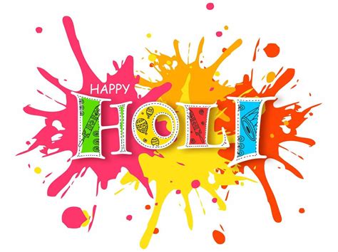 Happy Holi Text In Sticker Style On Splash Color Effect Background 20746358 Vector Art At Vecteezy