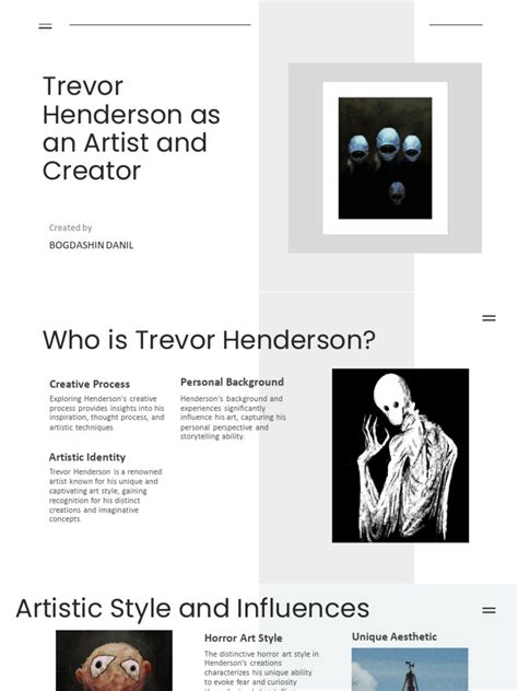 Trevor Henderson As An Artist And Creator Pdf Storytelling Creativity