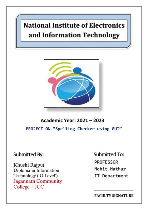 Spell Checker Using Gui Project Academic Year Project On