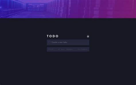 Frontend Mentor A Todo App Using Html Css And Javascript Coding