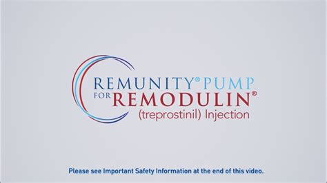 Meet The Remunity Pump For Remodulin Youtube
