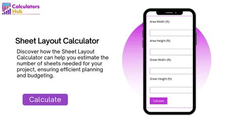 Sheet Layout Calculator Simplify Your Project Planning Calculatorshub
