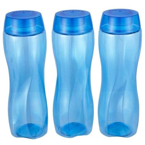 Polyset Royal Blue Plastic Bottle 750 Ml Set Of 3 Jiomart