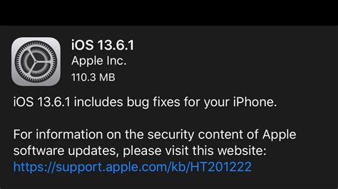Apple Releases Ios 13 6 1 Sudden Surprise Update With Vital Fixes