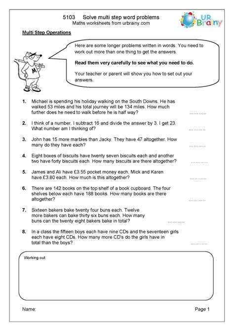 Word Problems Year 5 Worksheets Worksheets Day