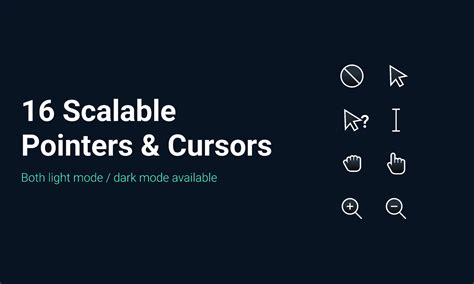 Material Design Dark Cursors