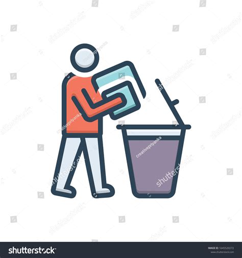 Vector Colorful Illustration Icon Declutter Stock Vector Royalty Free