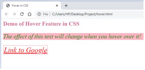 Hover In Css Learn Thedifferent Examples Of Hover In Css