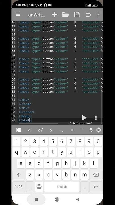 Calculator Using Html And Csscodingpoint Youtube