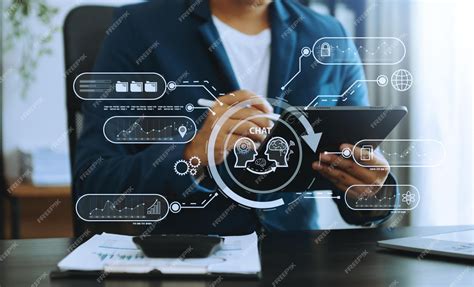 Premium Photo Man Using Chat Bot In Smartphone Intelligence Ai Chat With Ai Artificial