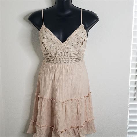 Cream Colored Sundress Midi Length Size M But Depop