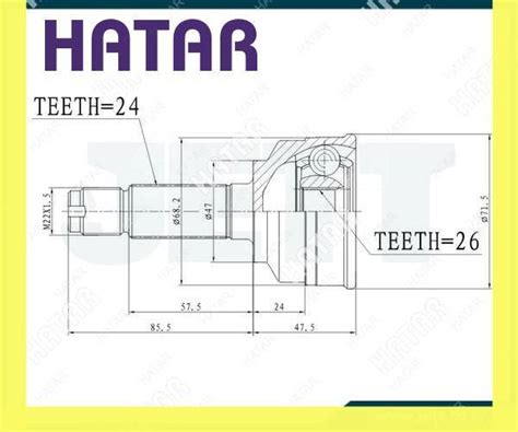 Купить Привод (ШРУС) JETT V41-9461 JETT V41-9461 в Хабаровске по цене ...