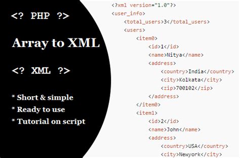 Convert Array To Xml In Php Codexworld Php Php Tutorial Converter