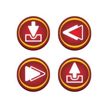 Set Buttons Press PNG Transparent Images Free Download Vector Files Pngtree