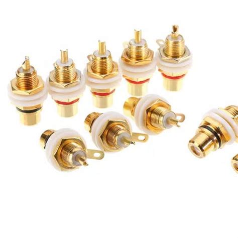 Jual Konektor Terminal Rca Female Terminal Rca Body Drat Gold Plated Jakarta Barat Listrik