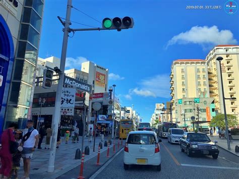 [오키나와 날씨와 옷차림 7월 1일] 매우 덥고 맑음 현시간 국제거리 오키나와 실시간 날씨 복장