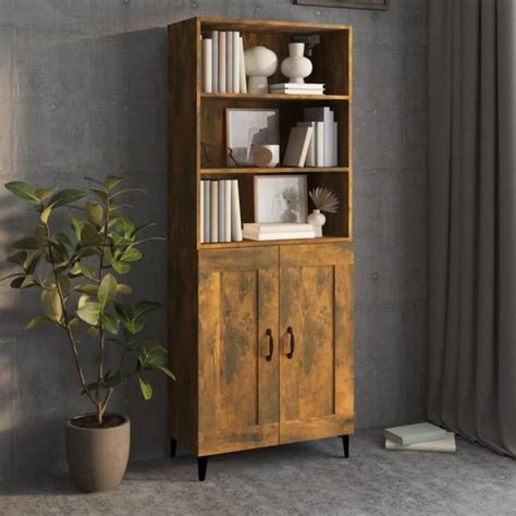 Famirosa Buffet Haut Chêne Fumé Bois Dingénierie 145 Cdiscount Maison