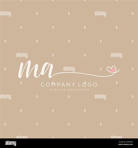 Ma Initials Logo Stock Vector Images Alamy