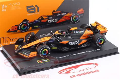 Bburago 143 Oscar Piastri Mclaren Mcl38 81 Miami Gp Formula 1 2024 18