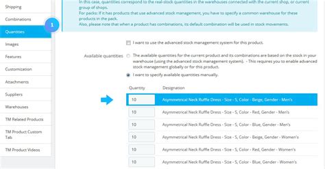 Prestashop 16x How To Set Up Attributes That Impact On Products