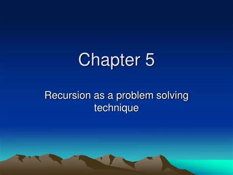 Ppt Chapter 5 Powerpoint Presentation Free Download Id869858