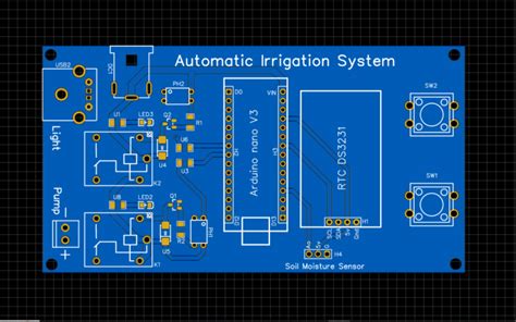 Automatic Irrigation System With Arduino Pcb Design Arduino Expert