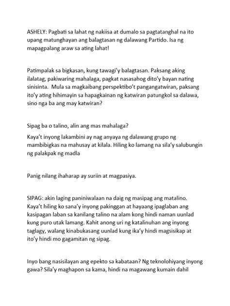 Balagtasan Script Pdf