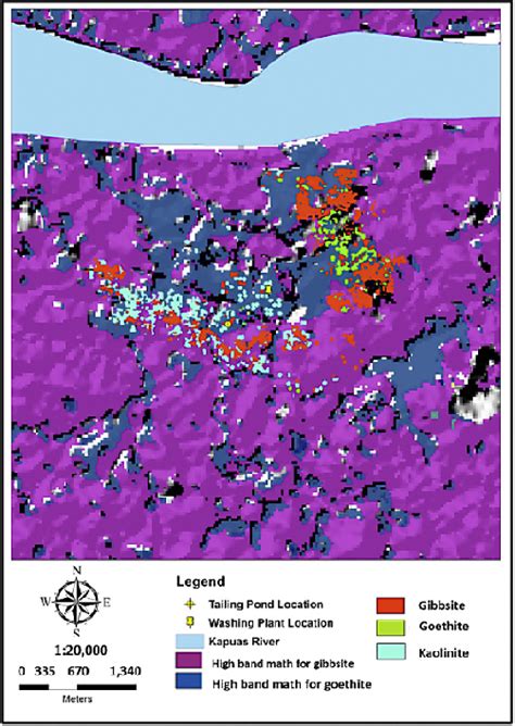 Spatial Distribution Of Goethite As Sc Bearing Mineral And Bauxite Download Scientific Diagram