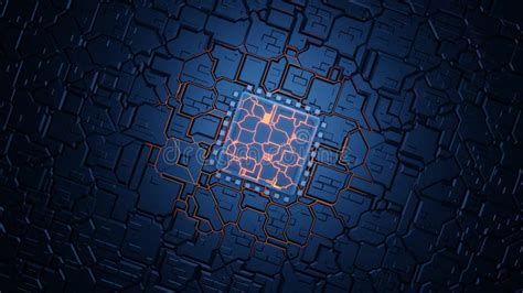 CPU Overheating By Big Data A Computer Processor With Millions Of Connections And Signals Stock