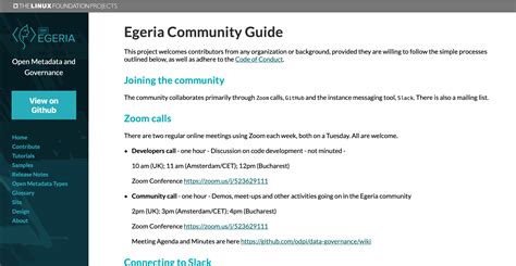 Community Guide Content Has Outdated Call Info · Issue 5452 · Odpi Egeria · Github