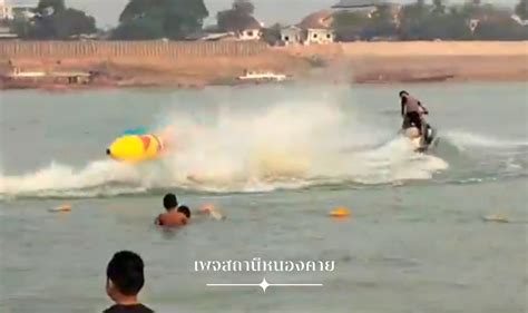 สถานีหนองคาย ปิดเทอมพาเด็กเที่ยวหาด ขอแนะนำอีกหนึ่งแหล่งท่องเที่ยว หาดทรายทอง บ้านหัวทอง