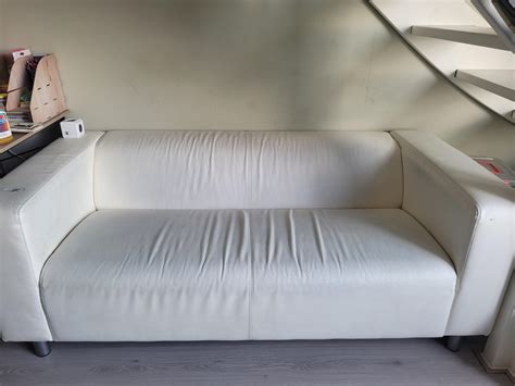 Free Ikea White Leather Couch Rgroningen