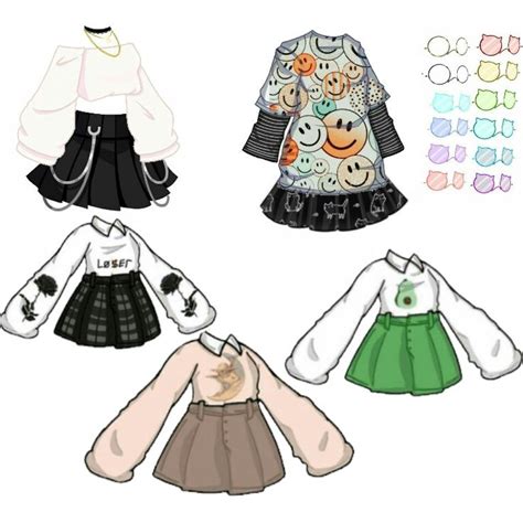 Одежда гача лайф Nel 2024