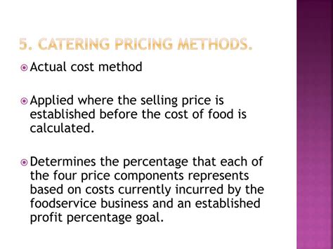 PPT Catering Menu Pricing And Controls PowerPoint Presentation Free Download ID 1644459